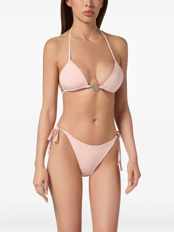 Philipp Plein Logo-plaque Bikini Set - Pink