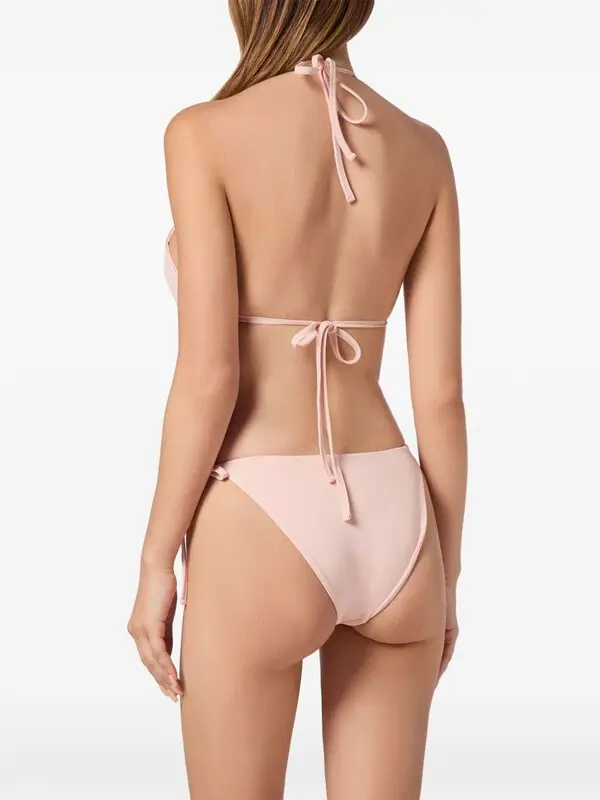 Philipp Plein Logo-plaque Bikini Set - Pink