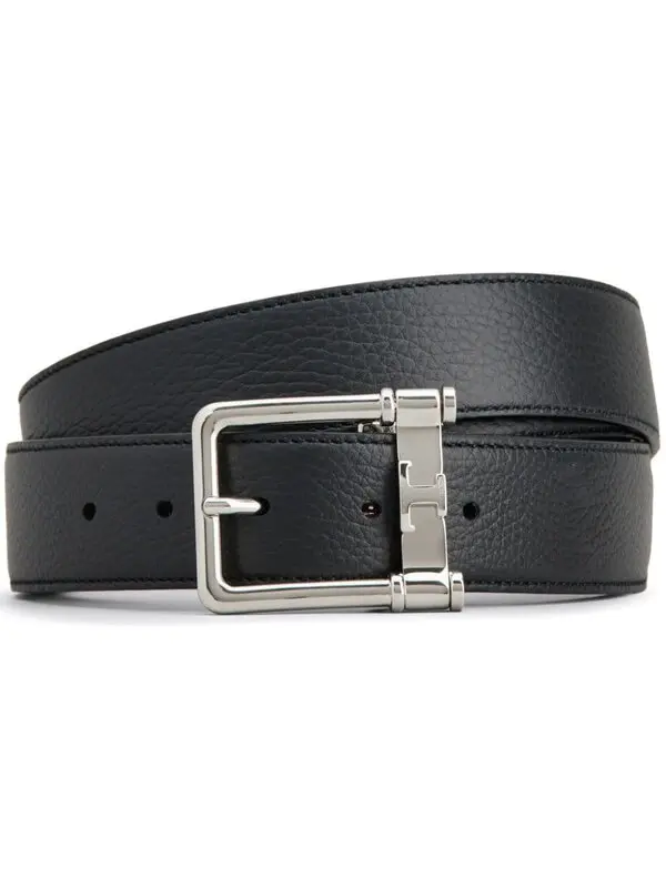 TOD'S Buckle Leather Belt - Black