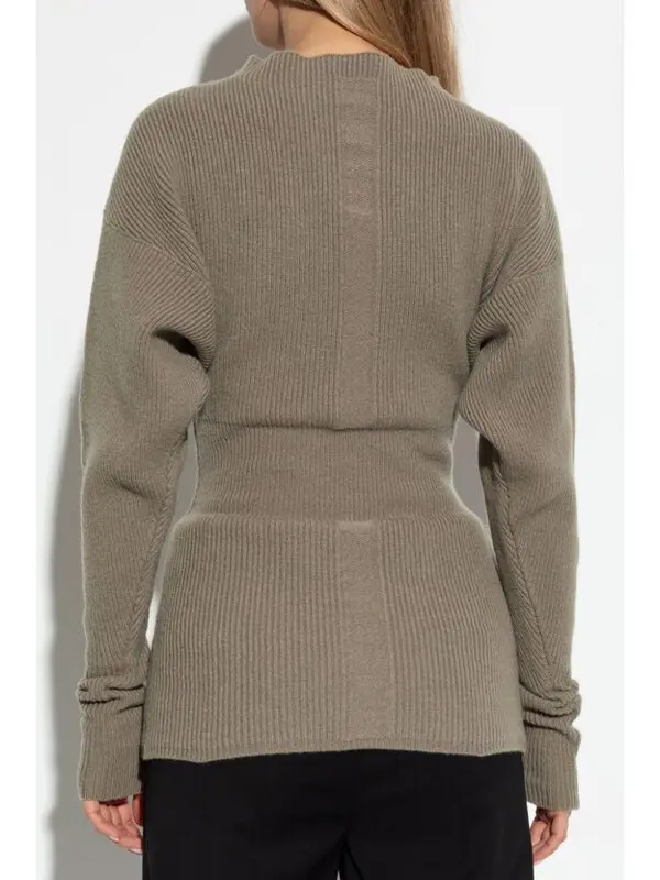 Rick Owens Ribbed-knit Wool Jumper - Green