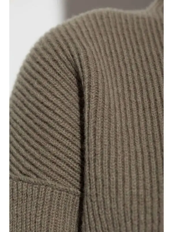 Rick Owens Ribbed-knit Wool Jumper - Green