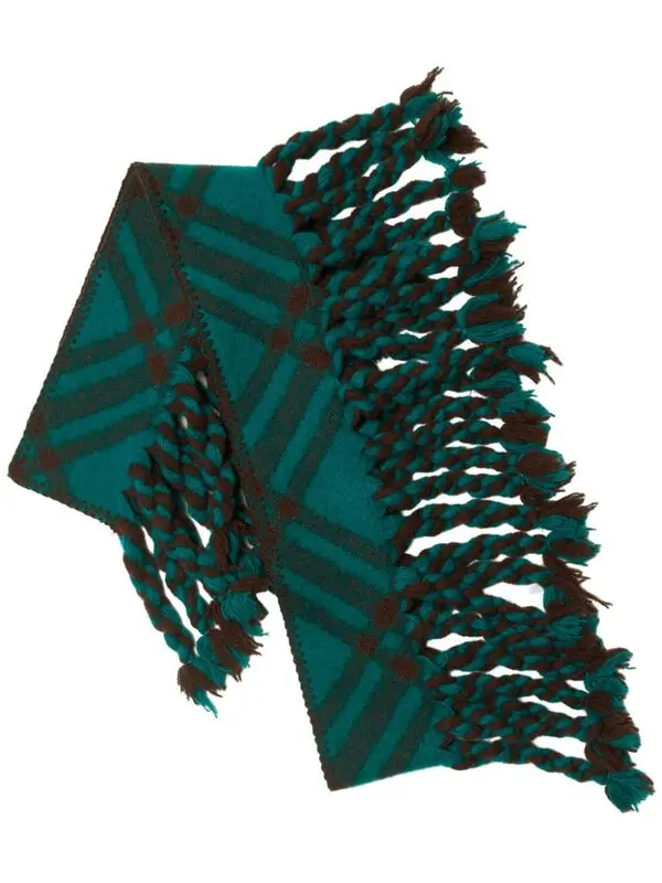 Burberry Check Wool Skinny Scarf