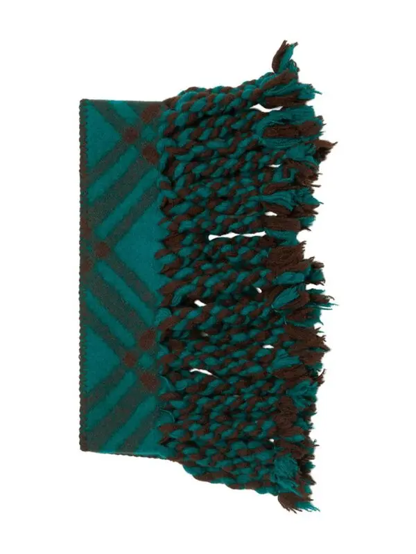Burberry Check Wool Skinny Scarf
