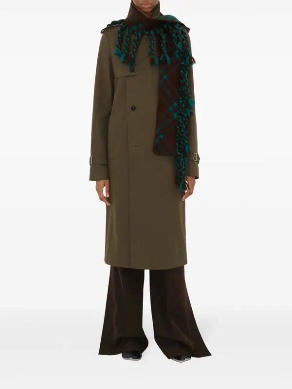 Burberry Check Wool Skinny Scarf