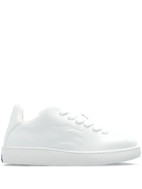 Burberry Leather Sneakers With Metal Detail