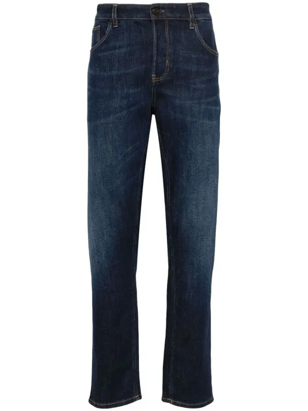 PT TORINO Washed Slim Fit Jeans - Blue