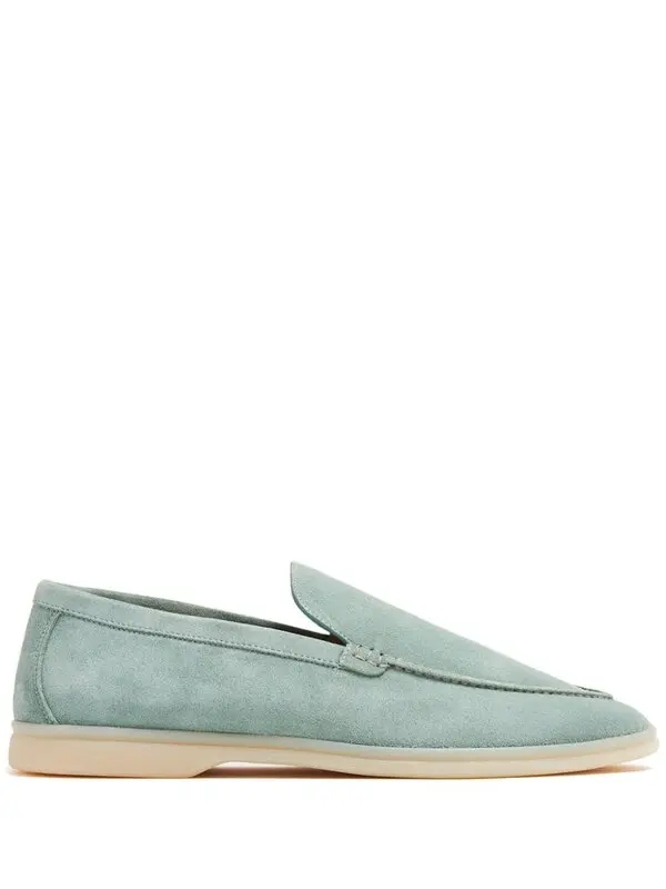SCAROSSO Ludovico Suede Loafers - Green