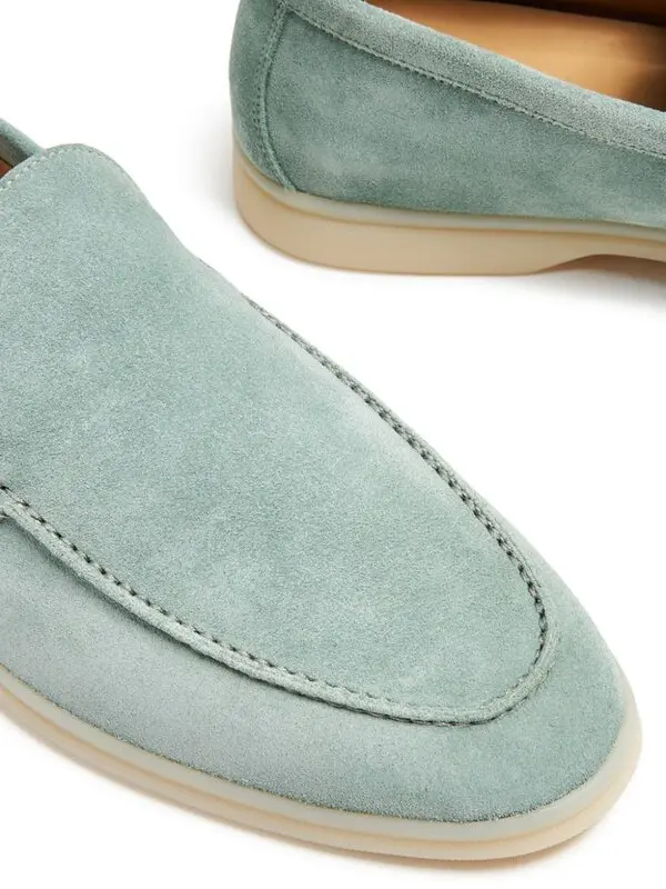 SCAROSSO Ludovico Suede Loafers - Green