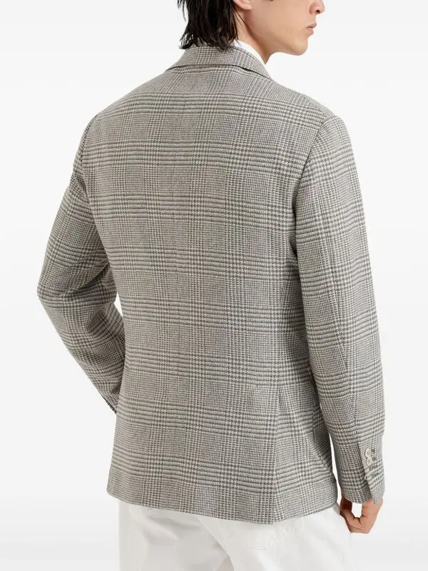 Brunello Cucinelli Single-breasted Checked Blazer