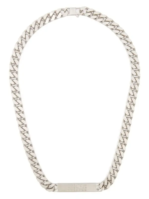 MAISON MARGIELA Numbers-plaque Chain Necklace - 952