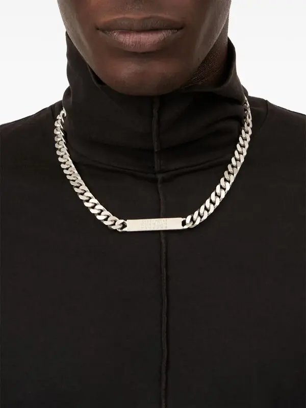 MAISON MARGIELA Numbers-plaque Chain Necklace - 952