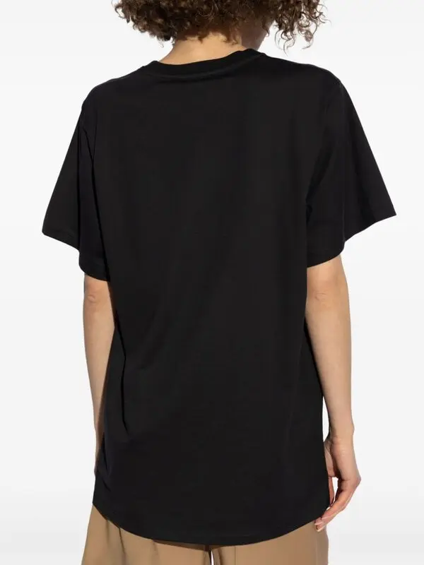 Max Mara Monogram-embroidered T-shirt - Black