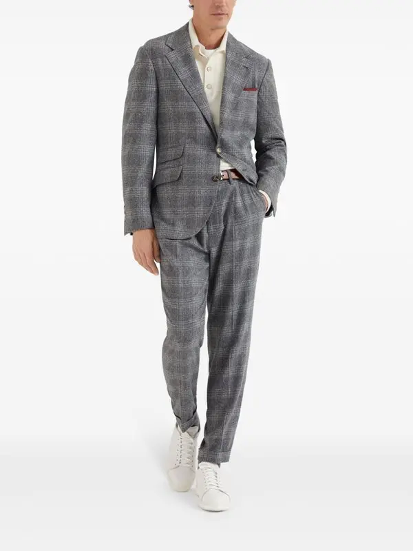 Brunello Cucinelli Check-patterned Trousers