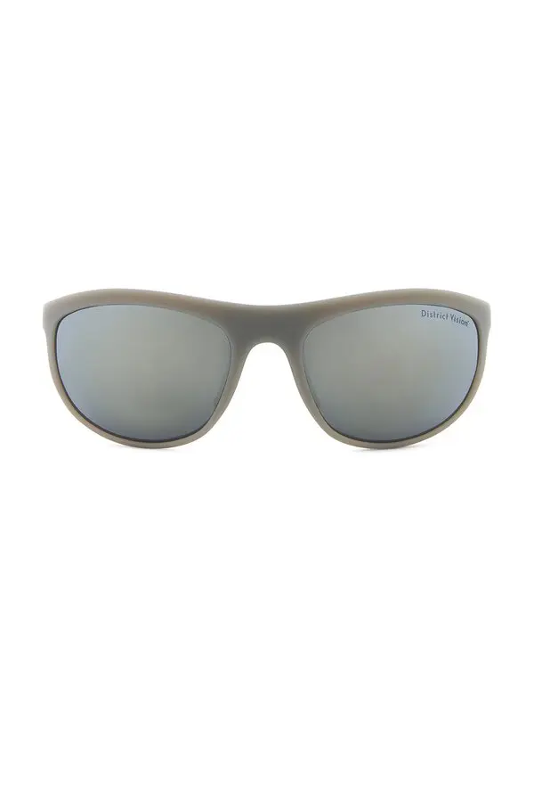 DISTRICT VISION Takeyoshi Altitude Master Sunglasses - Flint & D+ Silver Flash Mirror