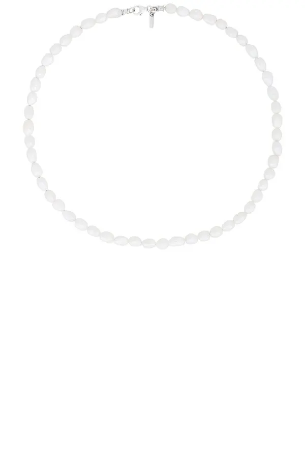 Emanuele Bicocchi Baroque Pearl Necklace - White & Silver