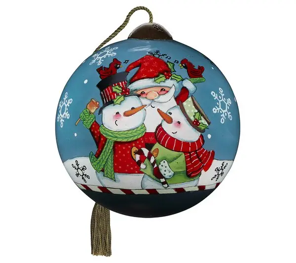 NE'QWA Neqwa 2.5' Petite Round Winter Welcome Ornament - One-color