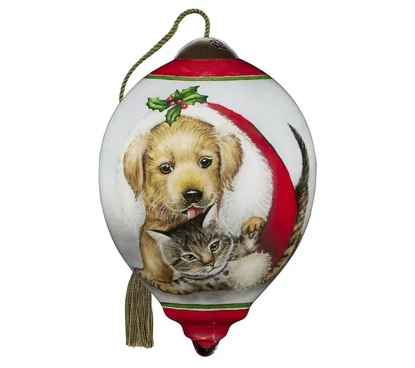 NE'QWA Neqwa 3' Petite Princess Santa Paws Ornament - One-color
