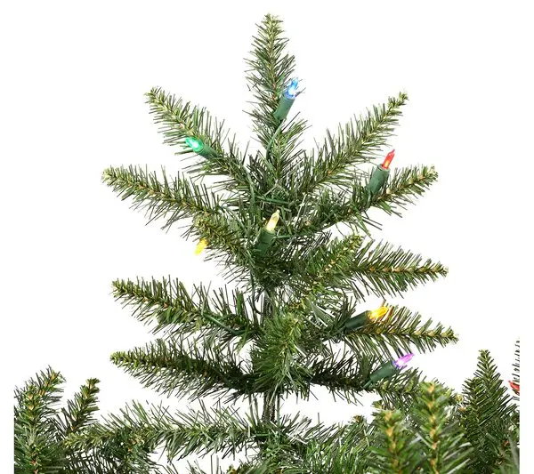 VICKERMAN 7.5' Prelit Camdon Fir Artificial Christmas Tree