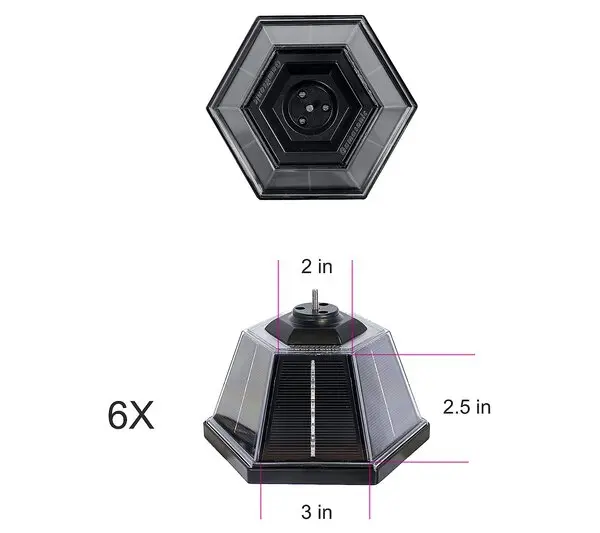GAMA SONIC Gamasonic 2pk Solar Garden Light Shepherd Hooks