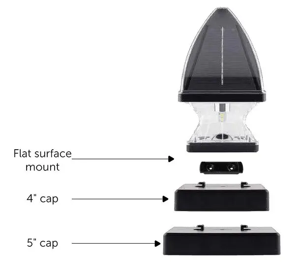 GAMA SONIC Gamasonic S/2 Gothic Solar Post Cap Lights
