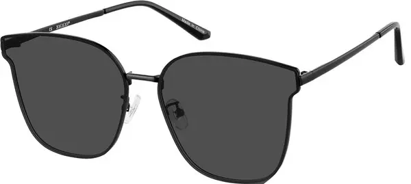 Zenni Sunglasses With Stainless Steel Full Rim Frame - Black
