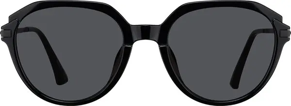 Zenni Sunglasses Full Rim Geometric Frame - Black