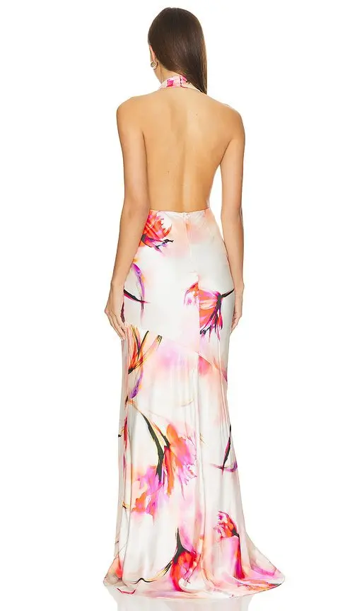 Nbd X Bridget Nessta Gown - Pink Floral