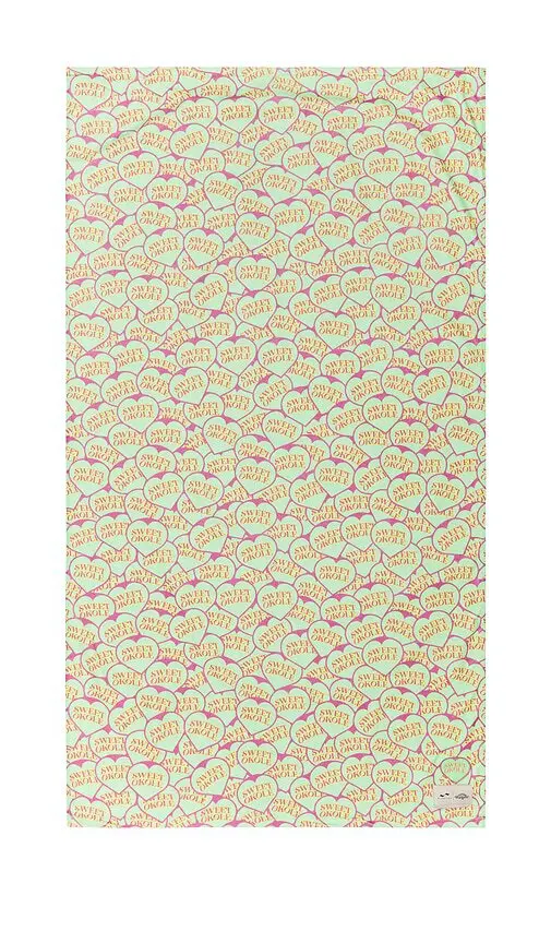 SLOWTIDE Sweet Okole Beach Towel In Green - Multi