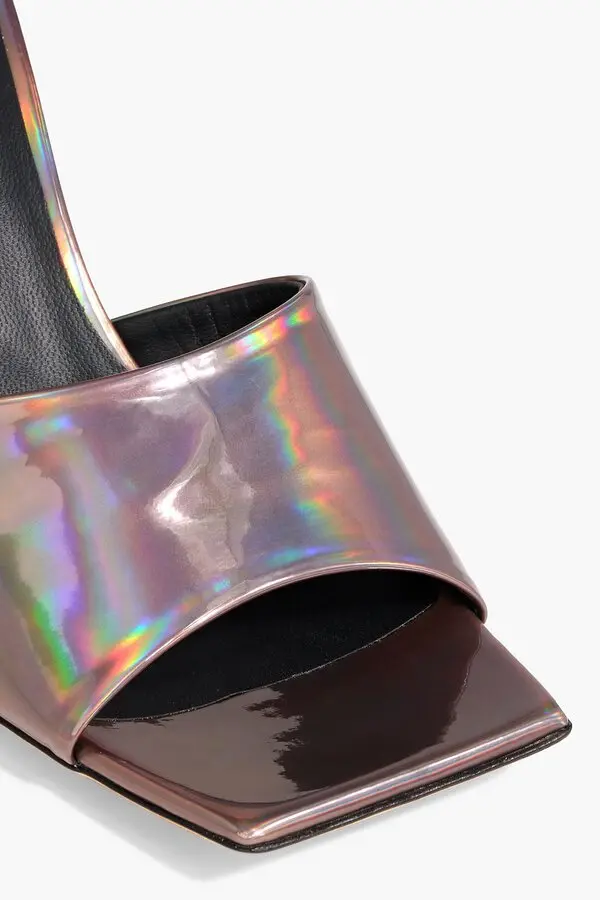 GIUSEPPE ZANOTTI Solhene 85 Iridescent Mules - Multicolor