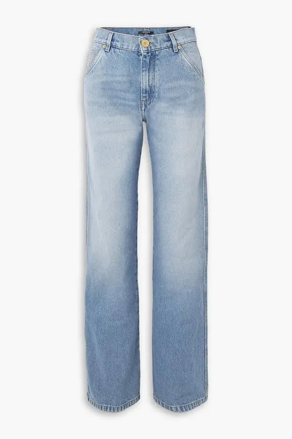 Balmain Mid-rise Wide-leg Jeans