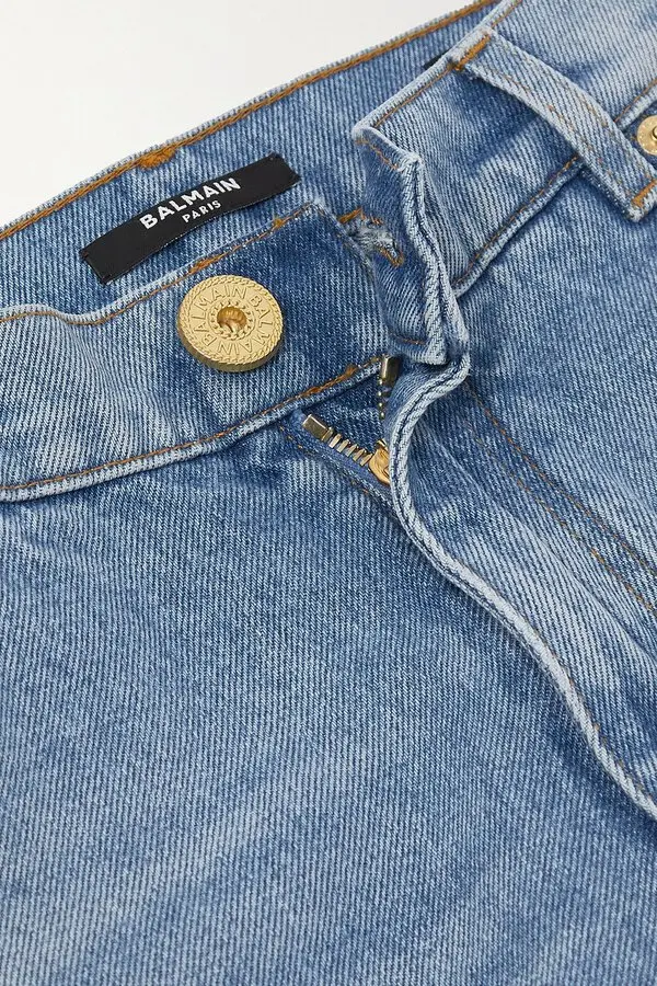 Balmain Mid-rise Wide-leg Jeans