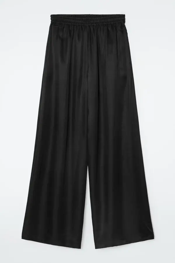 Cos Twill Palazzo Pants - Black
