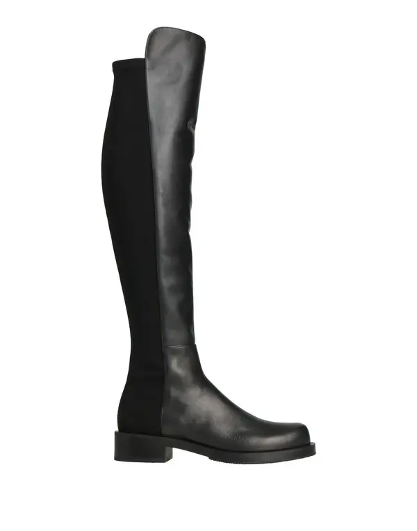 STUART WEITZMAN Boot In Calfskin And Textile Fibers - Black