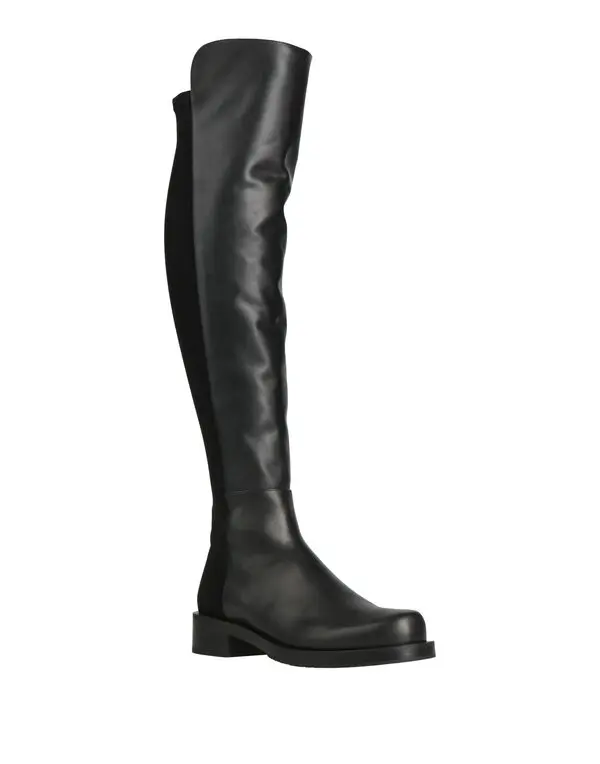 STUART WEITZMAN Boot In Calfskin And Textile Fibers - Black