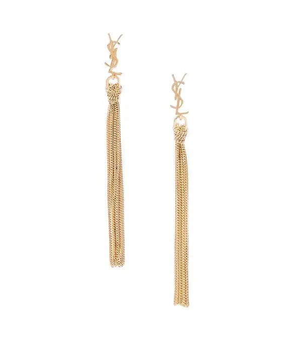Saint Laurent Tassel -tone Earrings - Gold