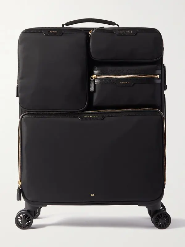 ANYA HINDMARCH Shorthaul Trolley Suitcase - Black