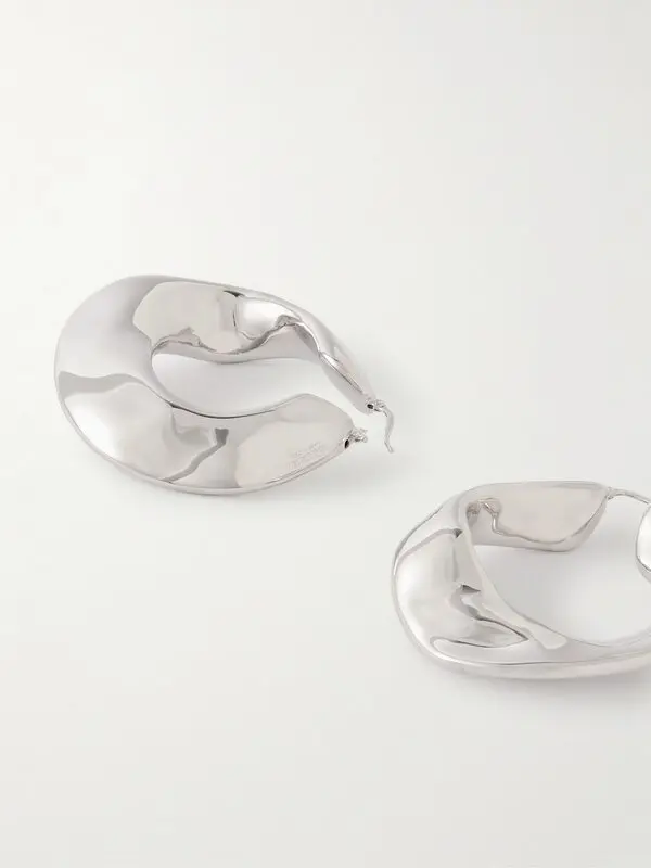 JIL SANDER Tone Hoop Earrings