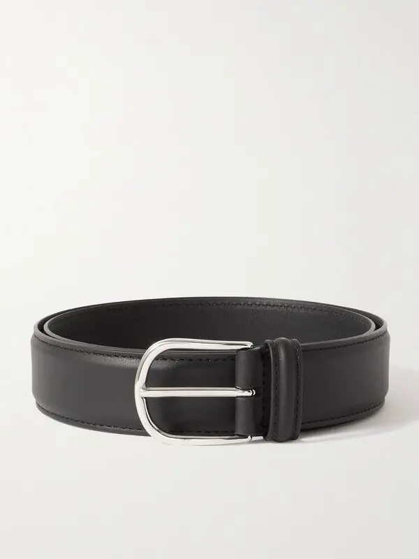 Anderson's 3.5cm Leather Belt - Black