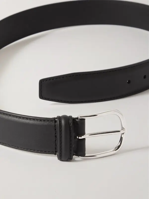 Anderson's 3.5cm Leather Belt - Black
