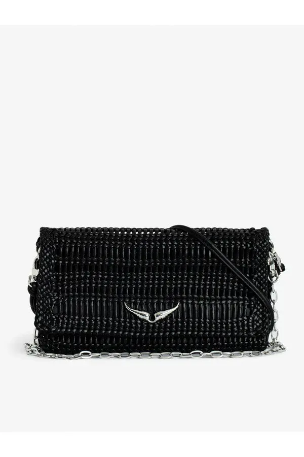 Zadig&Voltaire Rock Eternal Braided Leather Clutch