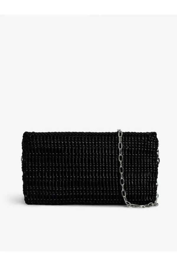 Zadig&Voltaire Rock Eternal Braided Leather Clutch