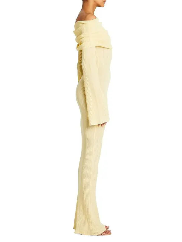 galleria maxi dress in butter SEROYA Galleria Maxi Dress in Butter