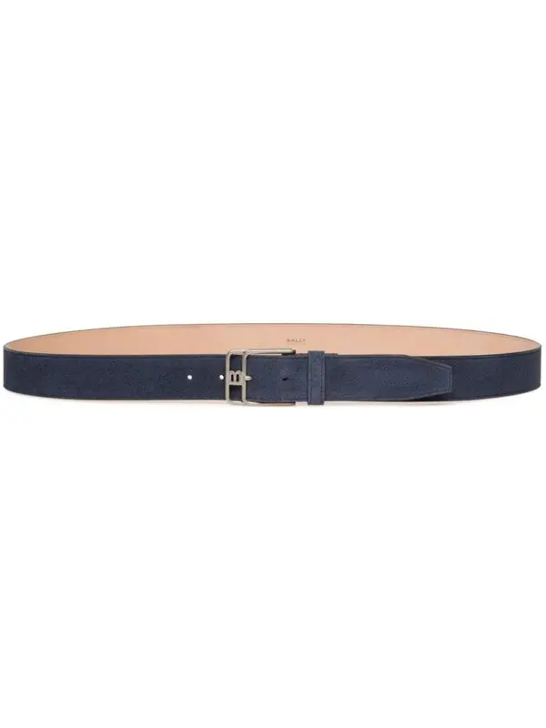 Bally Brett Suede Logo-buckle Belt