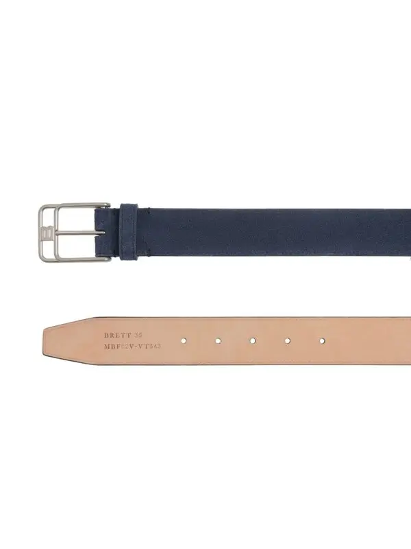 Bally Brett Suede Logo-buckle Belt