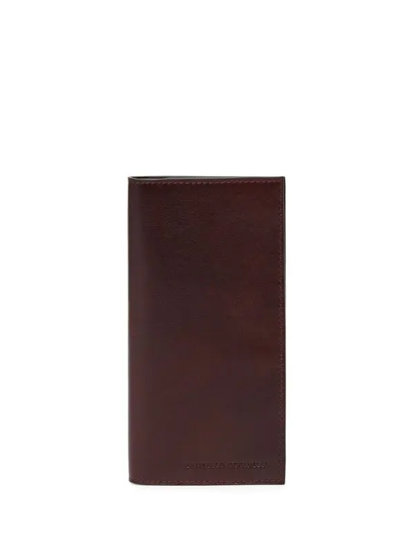Brunello Cucinelli Bi-fold Leather Card Holder