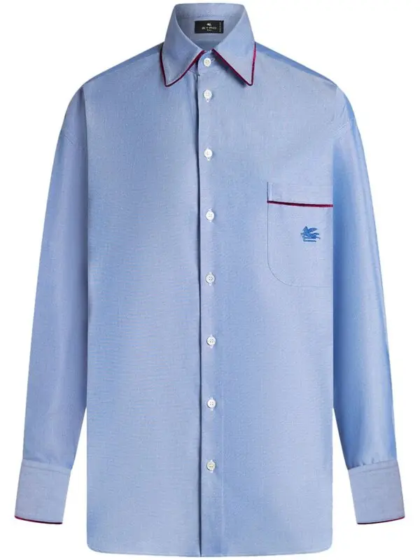 Etro Pegaso-embroidered Cotton Shirt