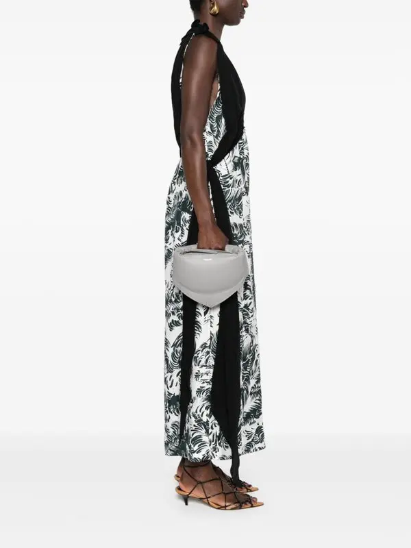 FEDERICO CINA Mini Tortellino Leather Bag - Grey