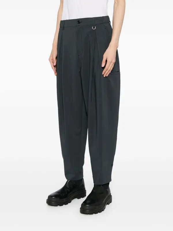 SONGZIO Pleated Tapered Trousers