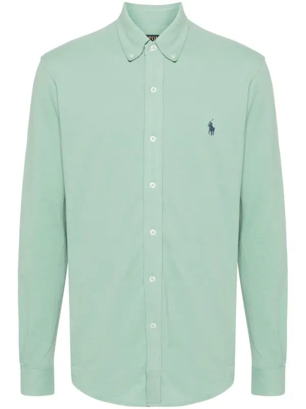 Polo Ralph Lauren Polo Pony-motif Cotton Shirt - Green
