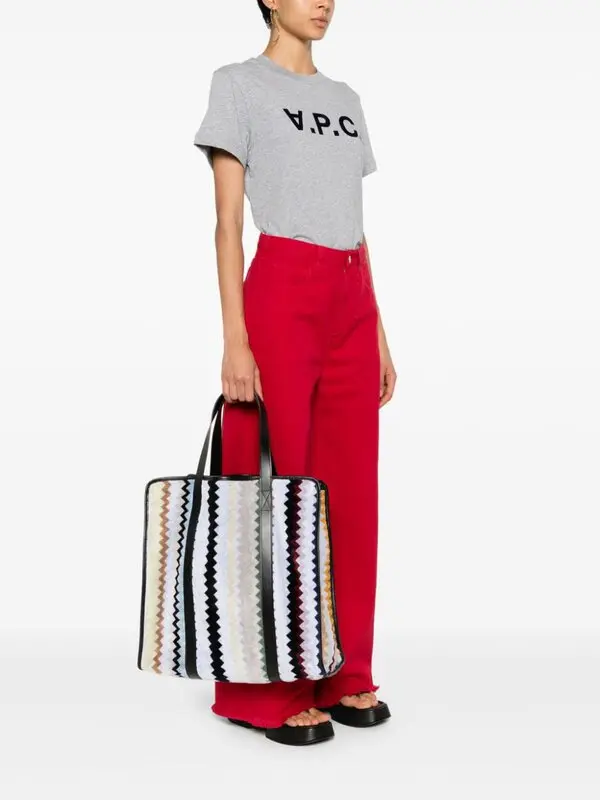 Missoni Zigzag-woven Tote Bag - Grey